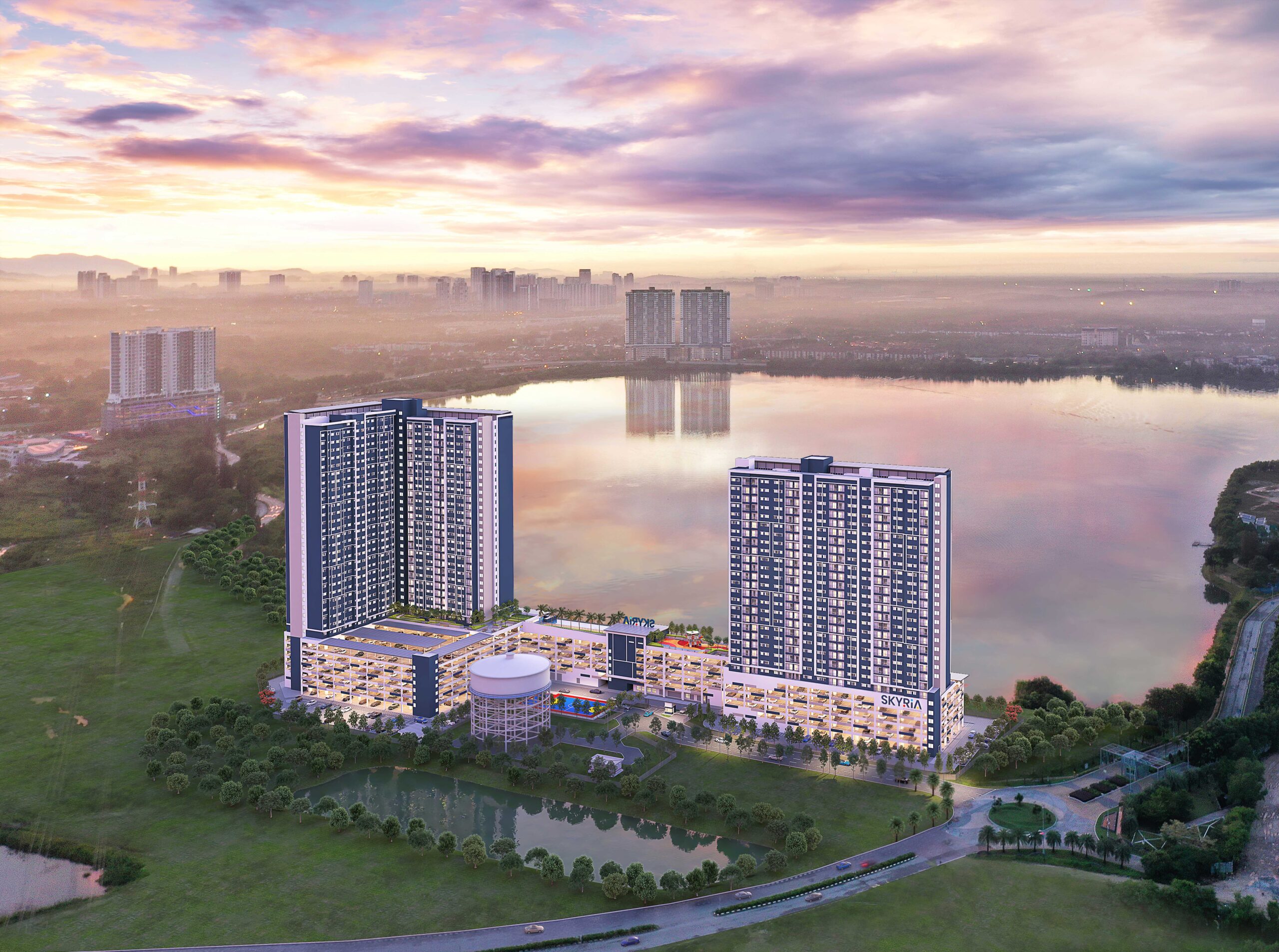 Puchong Serviced Apartment for Sale | New Lake View Project | SkyRia